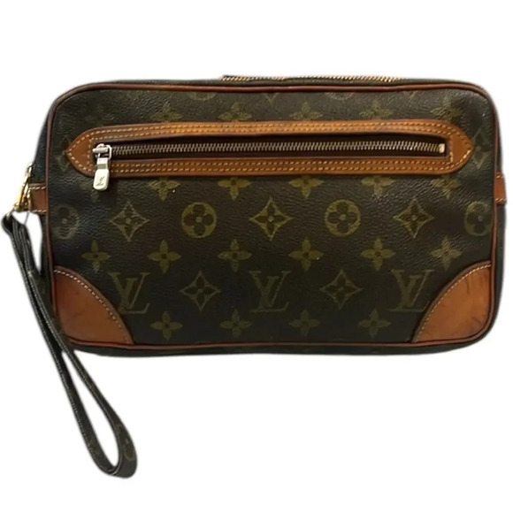 Louis Vuitton | Bags | Louis Vuitton Authentic Vintage Monogram Marly Dragonne Gm Wristlet Guc ...